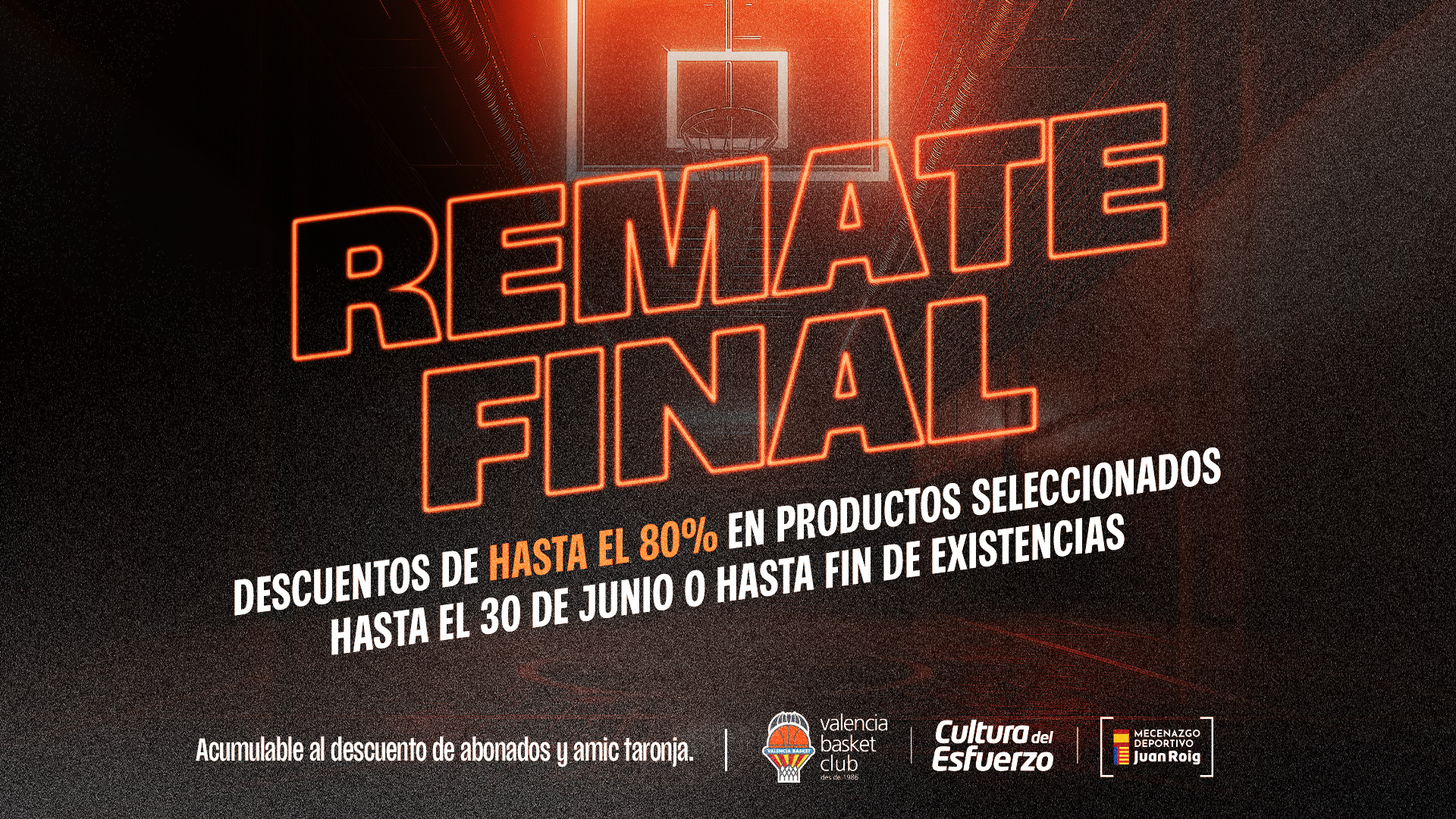 Ya está aquí el remate final: Llegan los saldos finales de nuestras tiendas - Valencia Basket Club