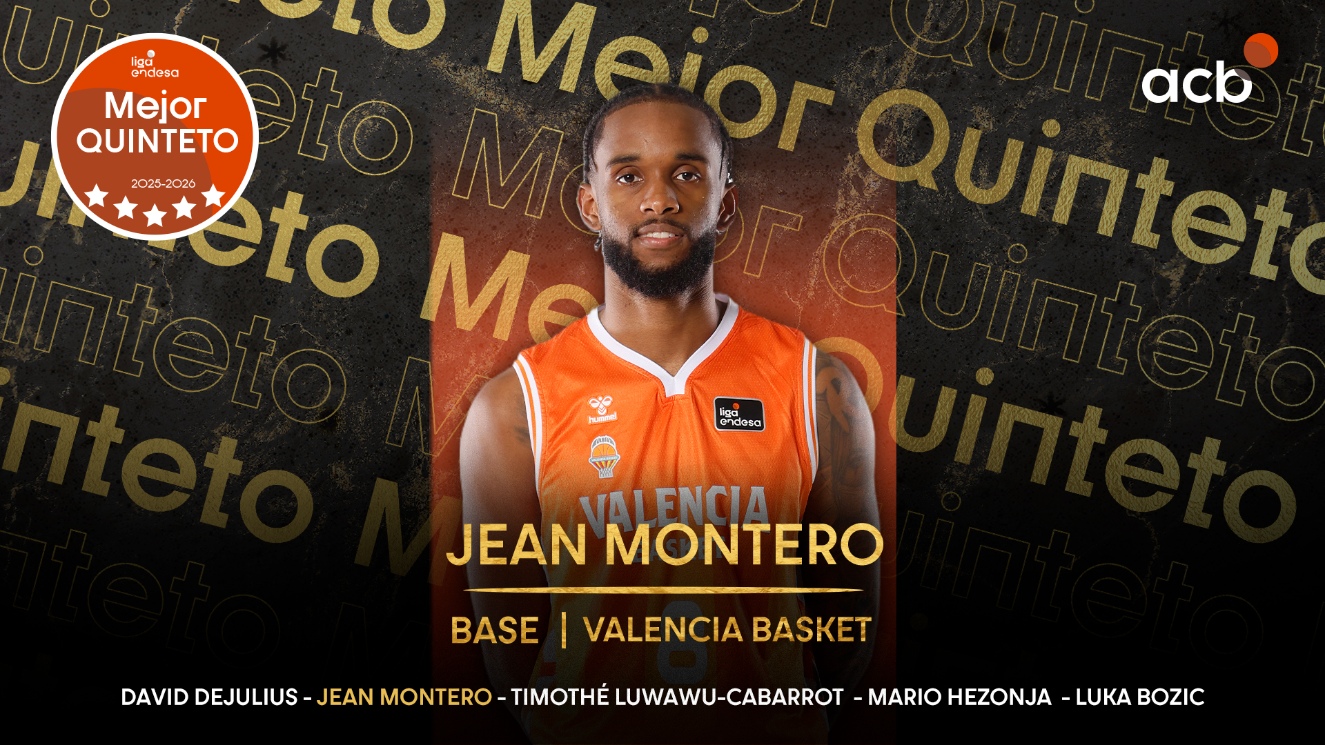 Jean Montero, triat en el Millor Quintet de la Liga Endesa 2025-26 ...